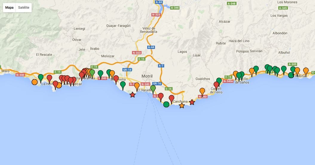 18 playas de Granada donde no pincharán una sombrilla en tu ombligo ...